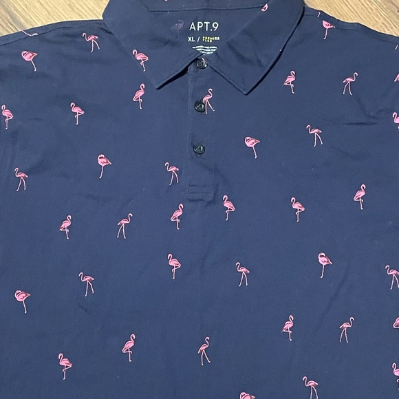 Apt. 9 | Shirts | Mens Summer Time Flamingo Polo Shirt | Poshmark